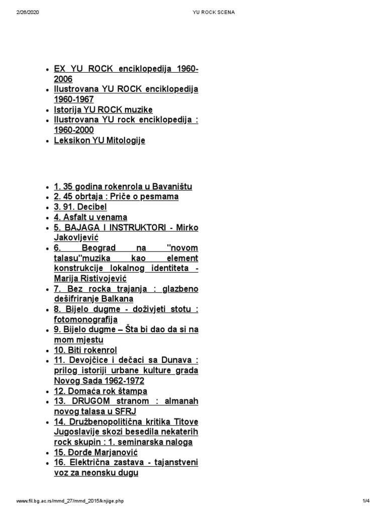 Yu Rock Scena | PDF