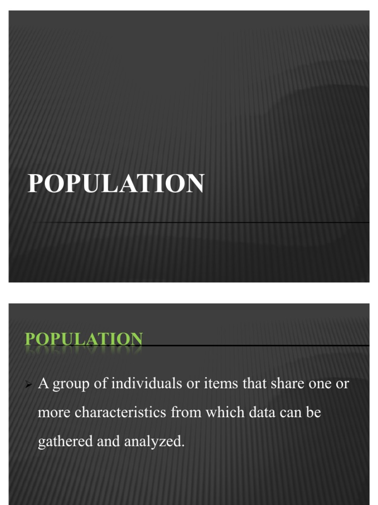Population Report | PDF