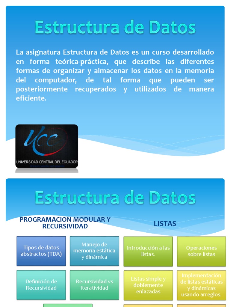 Estructura de Datos 2020 | PDF