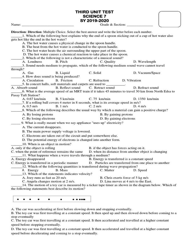 Science 7 3rd Quarter | PDF