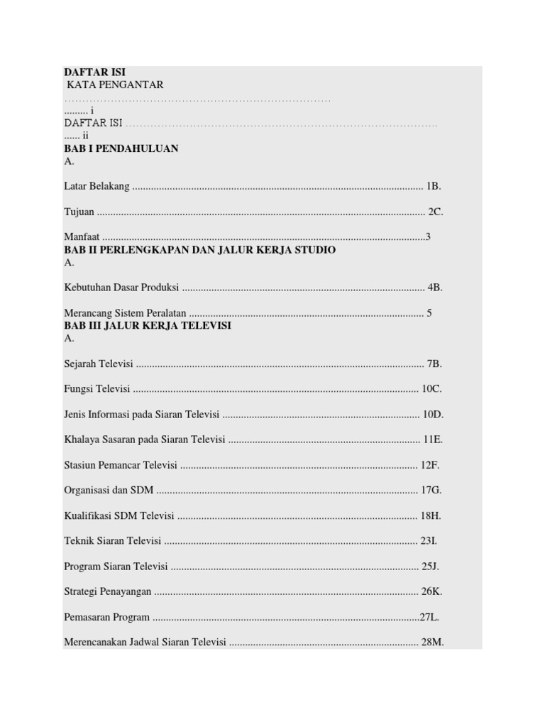 Perlengkapan Dan Jalur Kerja Studio Televisi & Radio | PDF