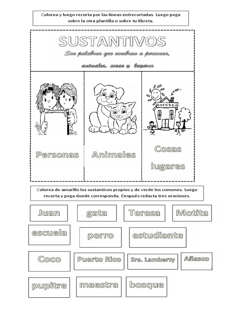 Foldable Sustantivos | PDF