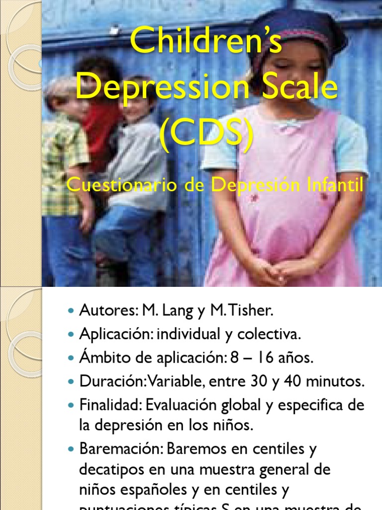 Escala de Depresión Infantil (CDS) | PDF | Relaciones personales ...