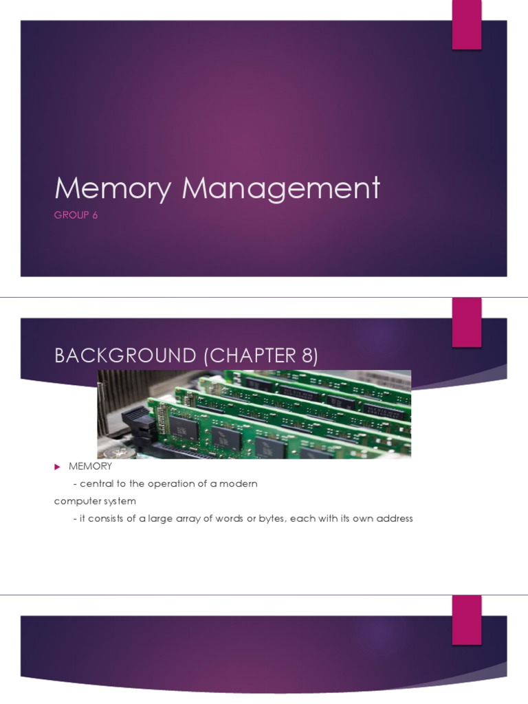 Memory Management (Platform Technologies) | PDF | Computer Data Storage | Process (Computing)