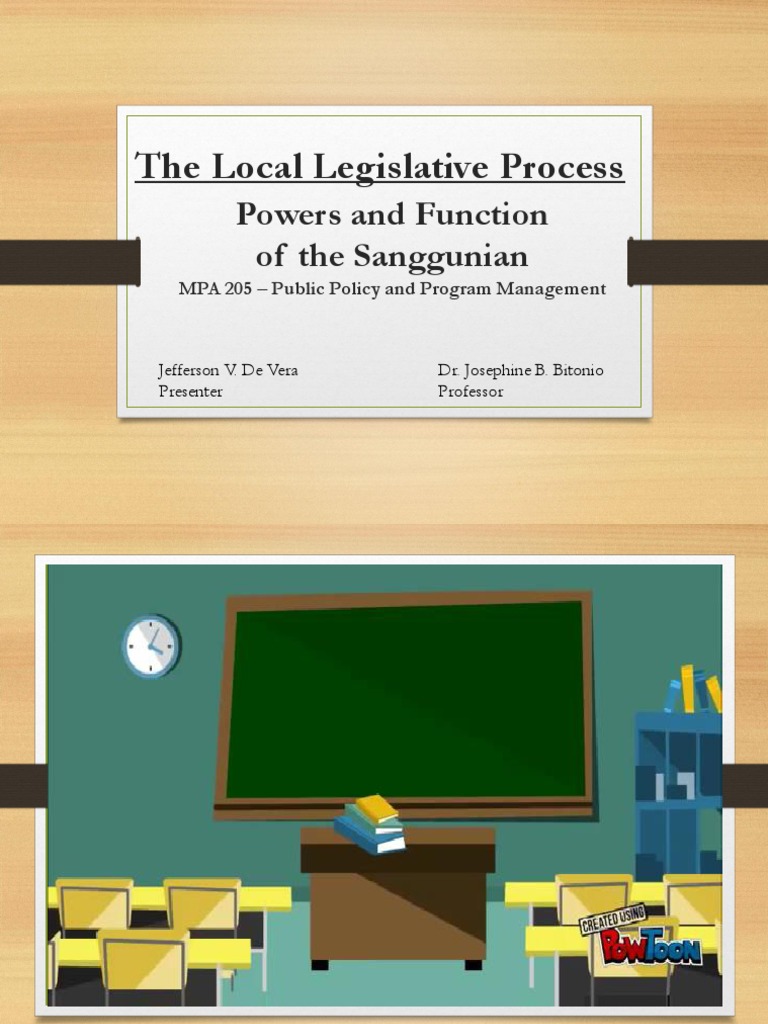 Local Legislative Process, Powers and Functions of The Sanggunian | PDF ...