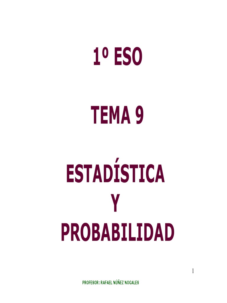 Estadística y probabilidad: Representación gráfica de datos | PDF ...