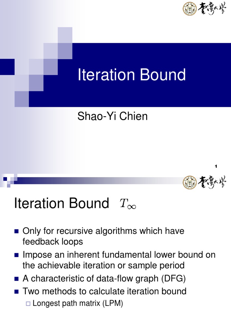 2 Iteration Bound PDF | Download Free PDF | Iteration | Computer ... 2 Iteration Bound PDF | Download Free PDF | Iteration | Computer ...