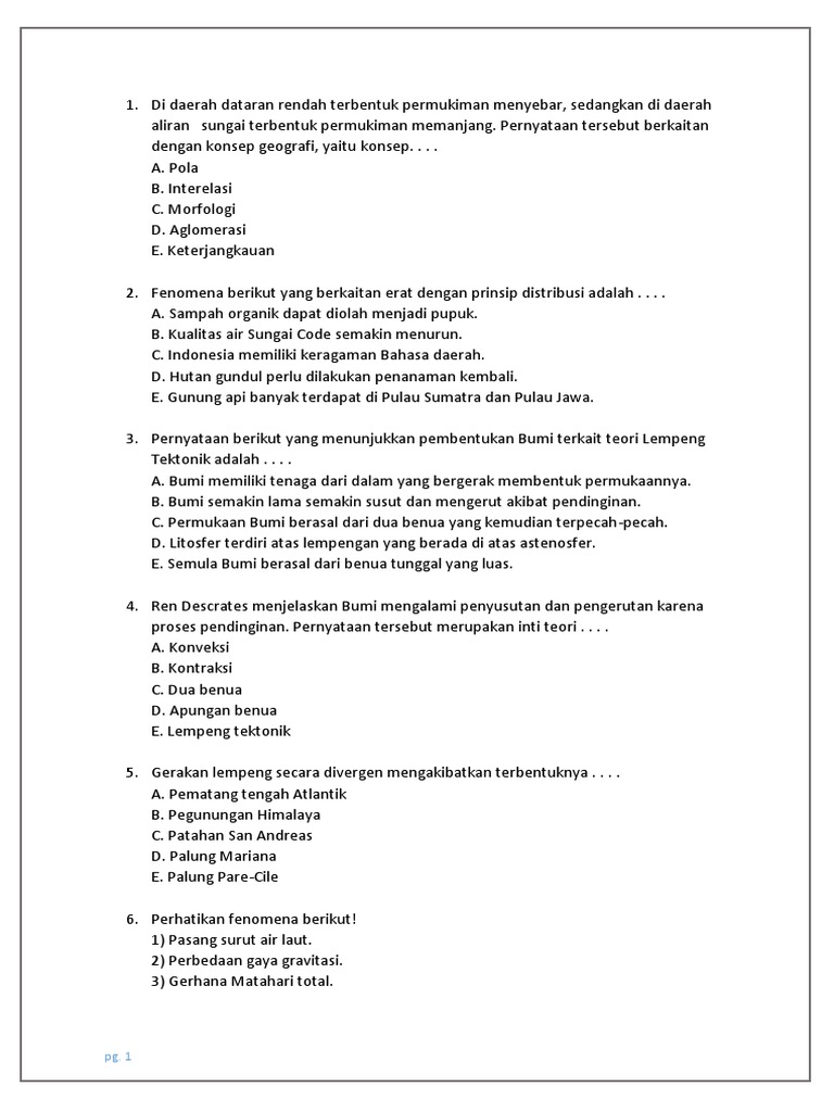 Soal Bu Esti | PDF | Ilmu Sosial | Sains & Matematika