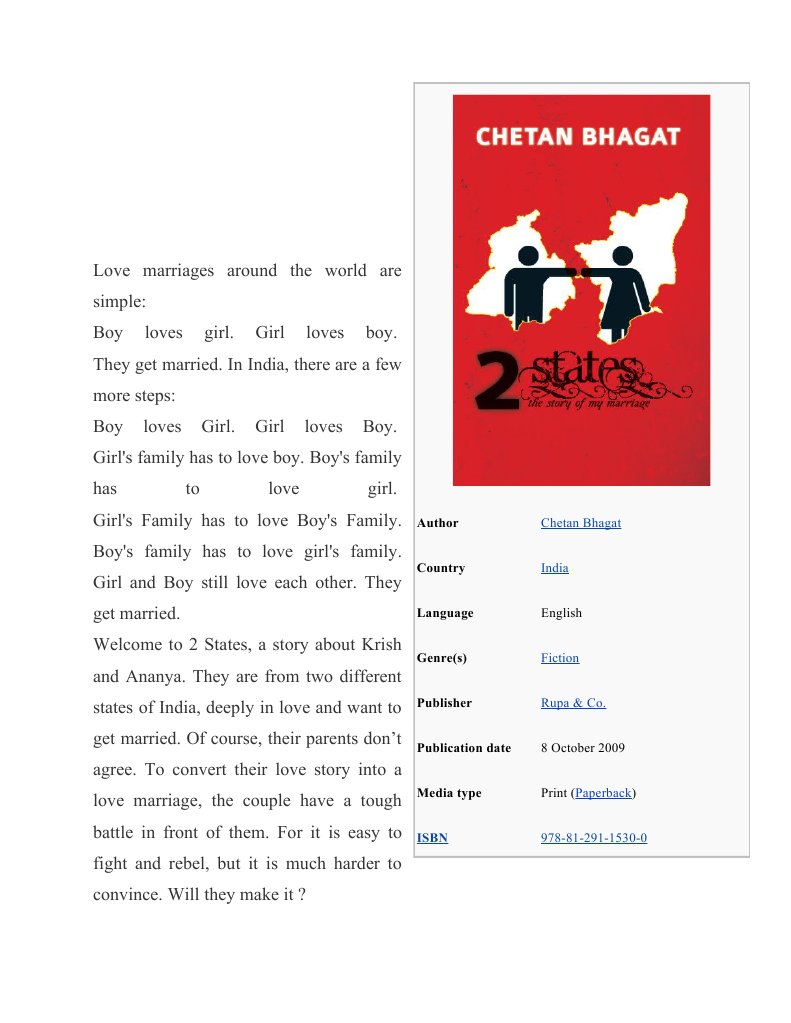 2 States-Chetan Bhagat | PDF | Novels | Books