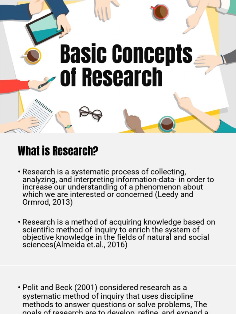 L1 - Basic Concepts of Research | PDF | Scientific Method | Methodology