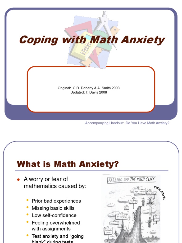 Coping With Math Anxiety - Emotional - Powerpoint 4 | PDF | Anxiety ...