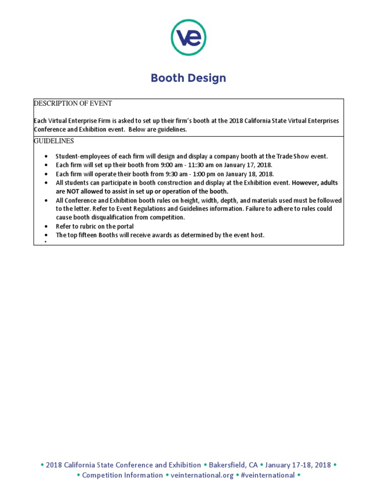 Booth Design Rubric | PDF | Business | Psychological Concepts