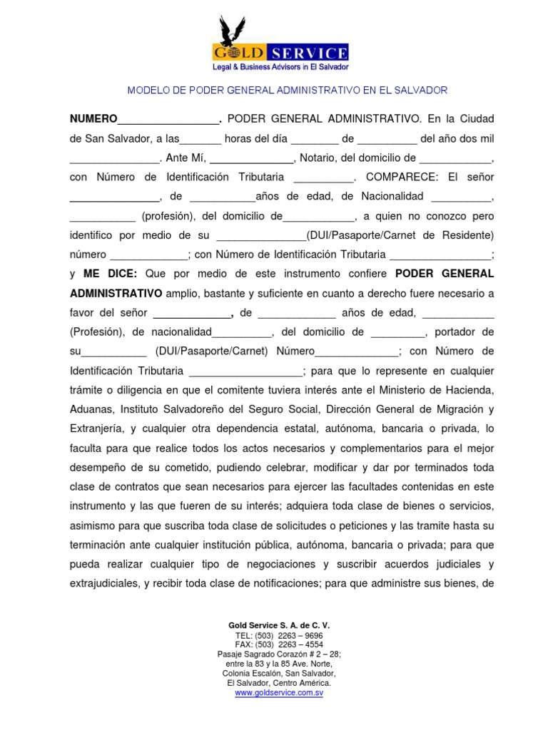Poder General Administrativo | PDF | Cheque | Bancos