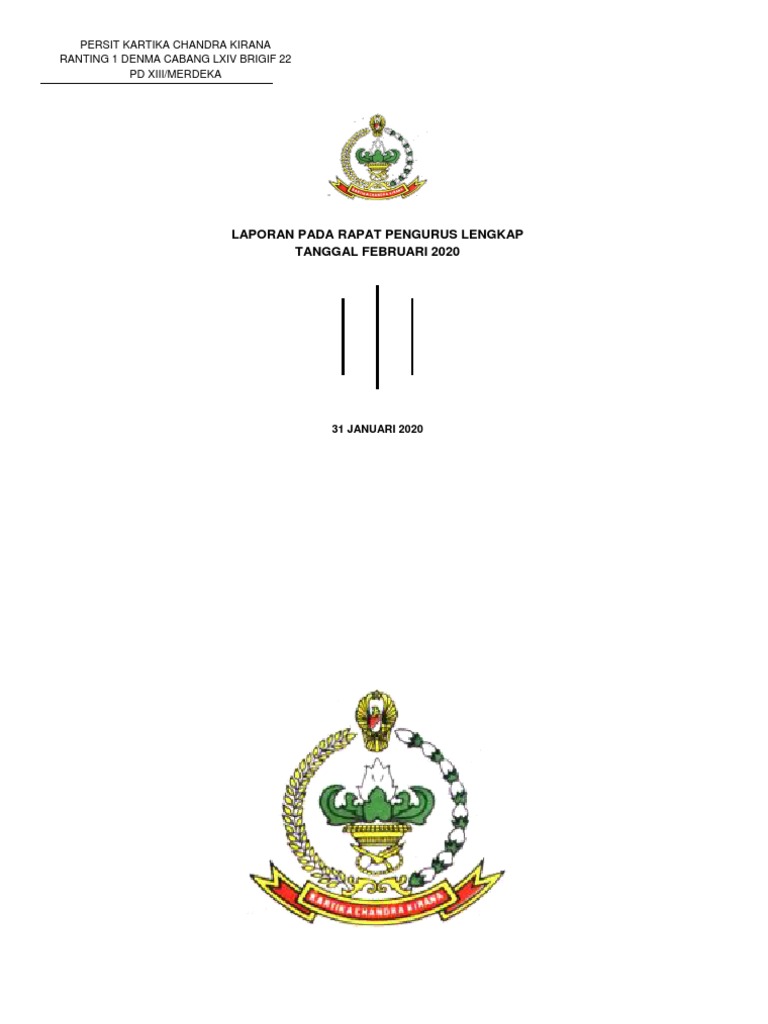 Laporan Rapat Pengurus Persit | PDF