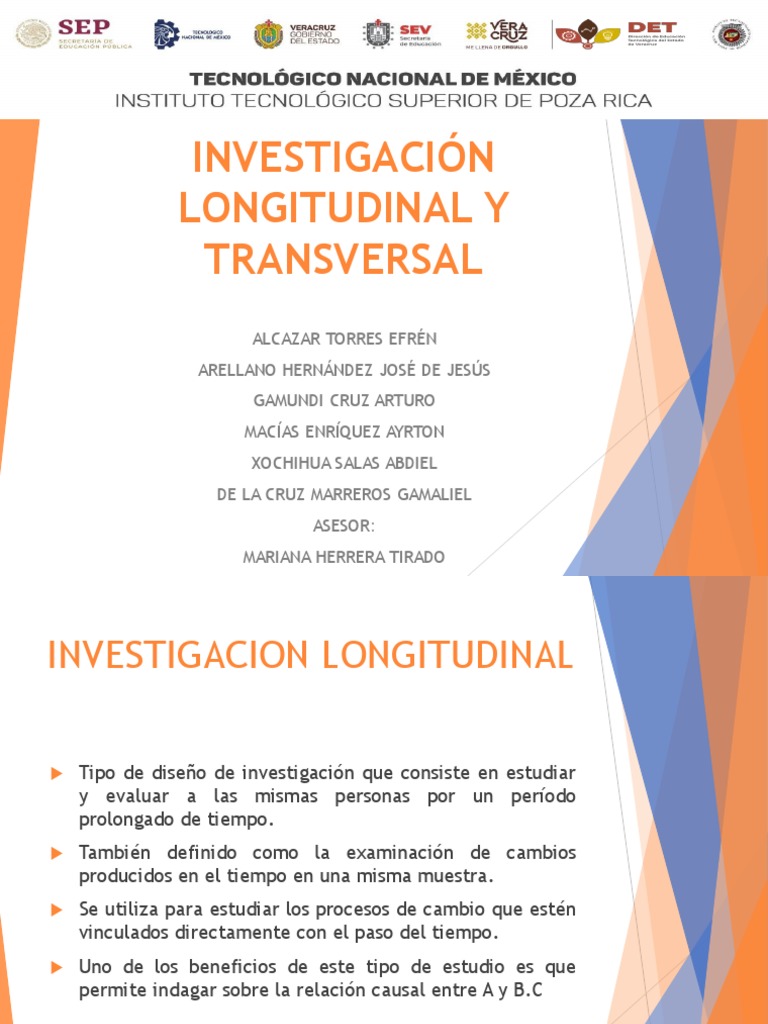 Investigación Longitudinal y Transversal | PDF | Bienestar | Estadísticas