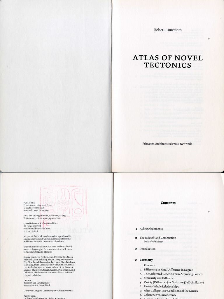 Atlas of Novel Tectonics Part 1 | PDF