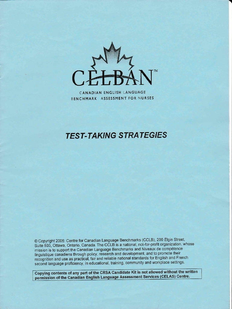 Celban Test Taking Strategies | PDF