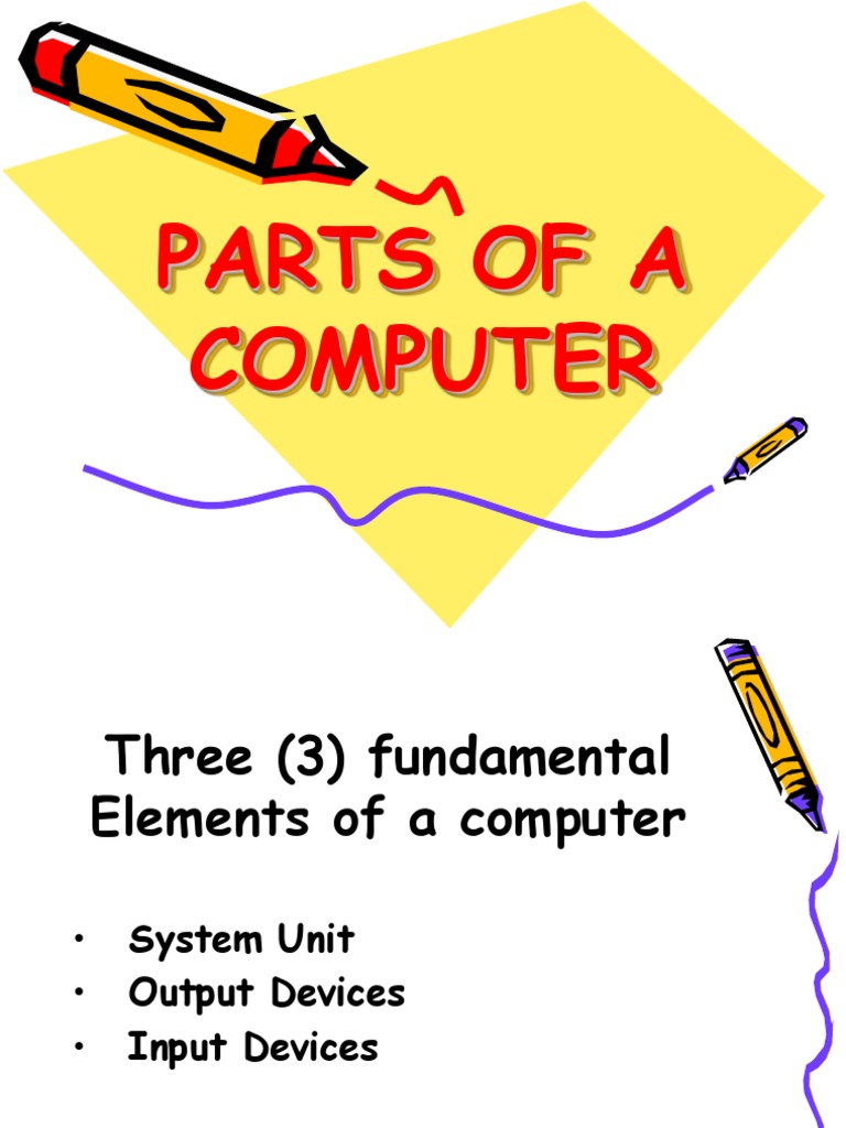 Parts of A Computer | PDF | Personal Computers | Computer Data Storage