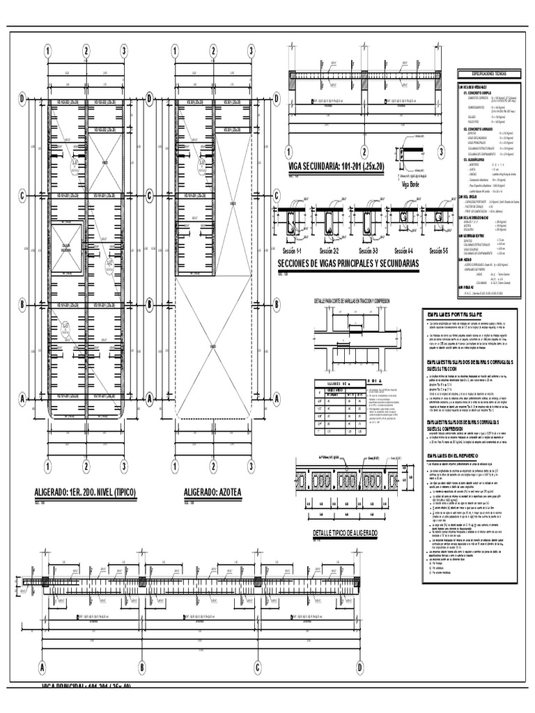 Plano de Aligerado | PDF | Elementos arquitectónicos | edificio