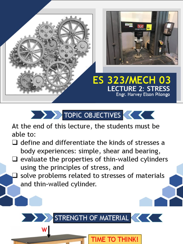 Stresses in Thin-Walled Cylinders and Beams | PDF | Stress–Strain ...