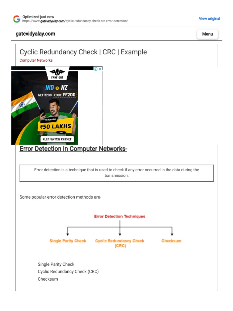 5 Crc Pdf Error Detection And Correction Data Transmission