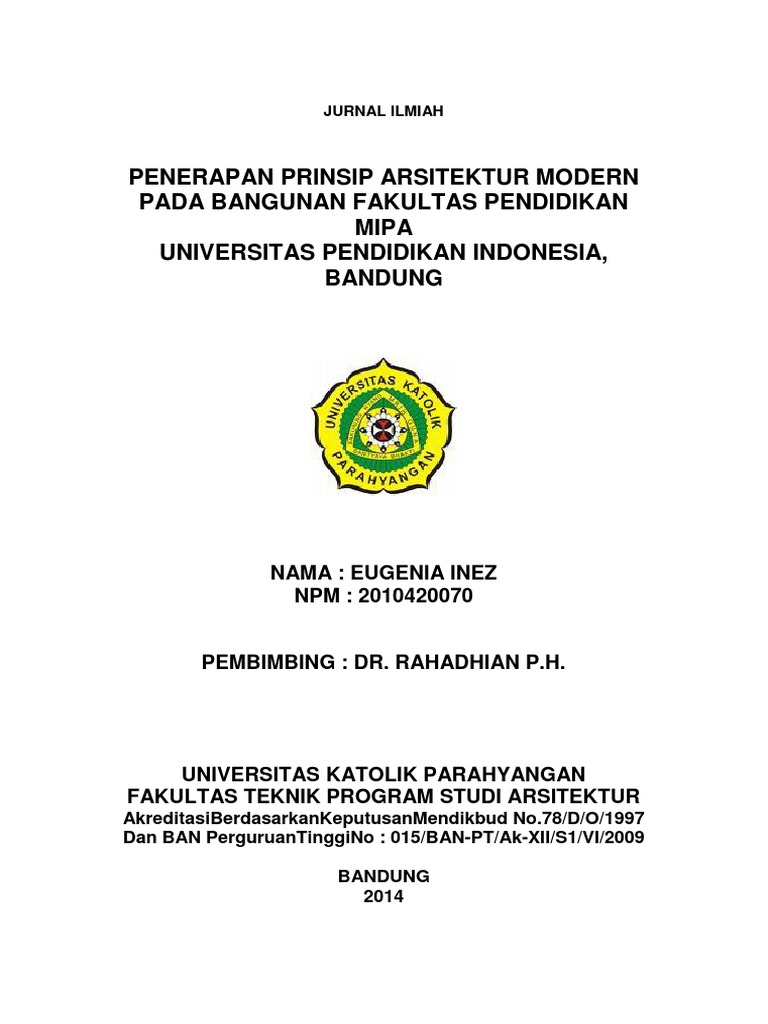 Penerapan Prinsip Arsitektur Modern Pada 1 Pdf Pdf Science