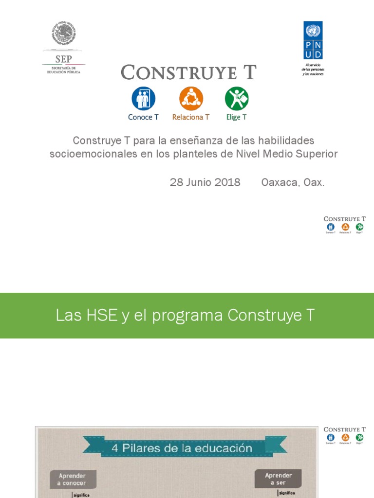 Construye T: Habilidades Socioemocionales | PDF | Sicología ...