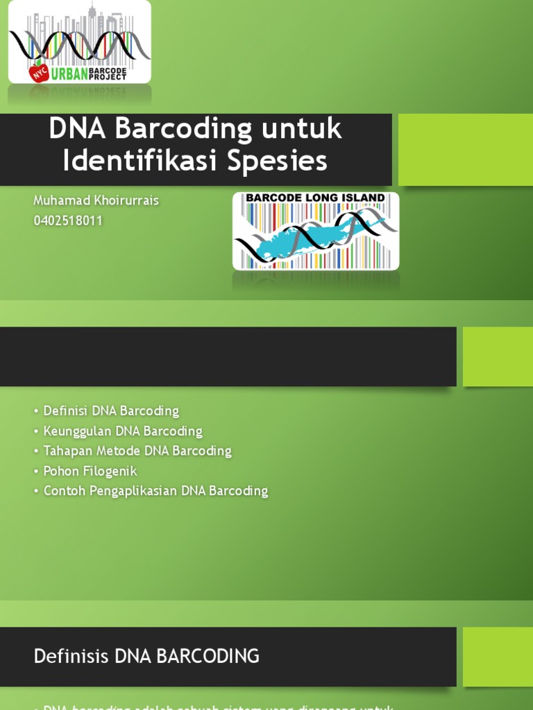 DNA Barcoding Untuk Identifikasi Spesies | PDF