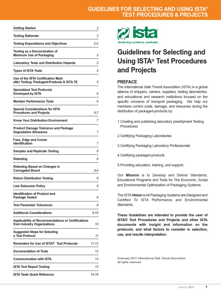 ISTAGuidelines PDF | PDF | Packaging And Labeling | Simulation