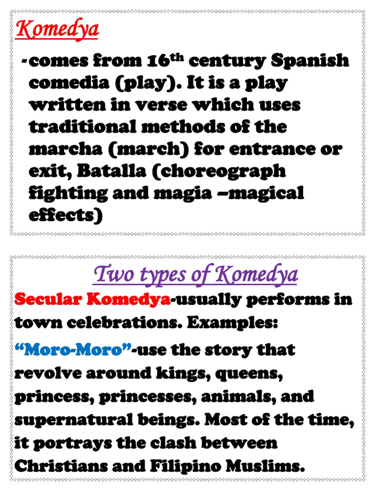A Comprehensive Overview of Traditional Filipino Theater Forms such as ...