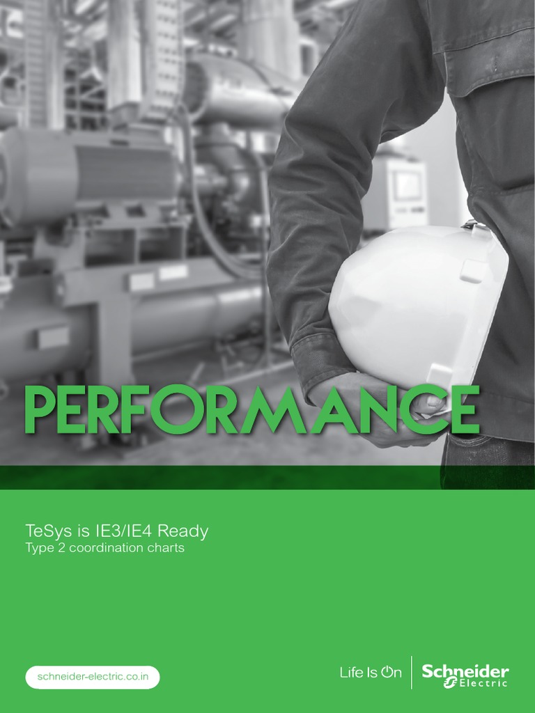 Type 2 Coordination Chart TeSys IE3-IE4 PDF | PDF | Relay | Electric Motor
