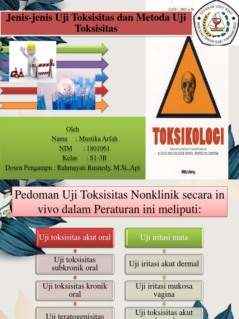 Jenis-Jenis Uji Toksisitas Dan Metoda Uji Toksisitas | PDF