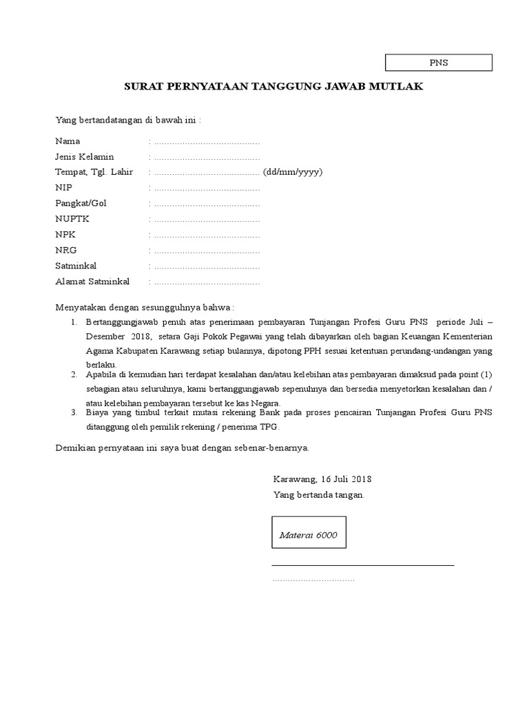 Format SPTJM PNS | PDF