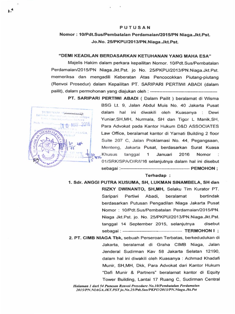 Putusan Renvoi Prosedur | PDF
