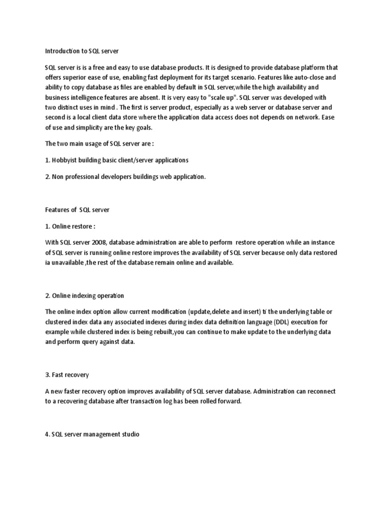 Introduction To SQL WPS Office | PDF | Computers