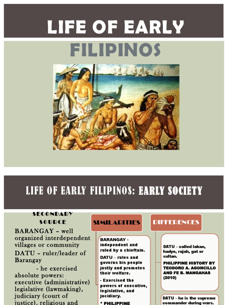 Life of Early Filipinos | PDF