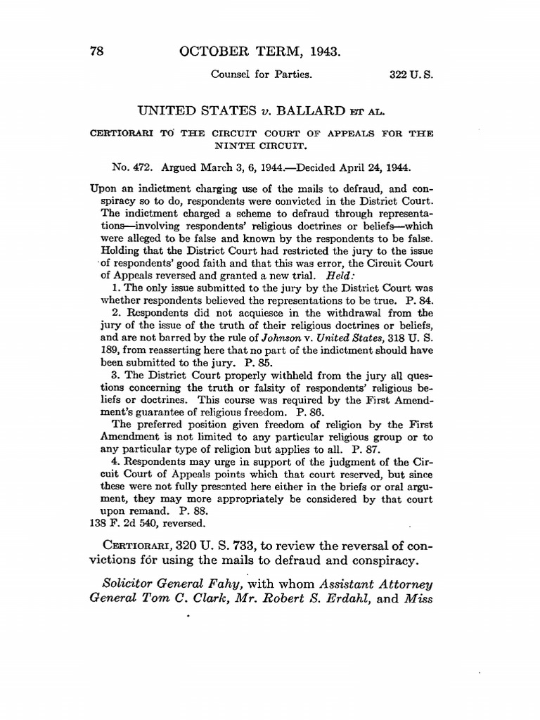 US v. Ballard | PDF