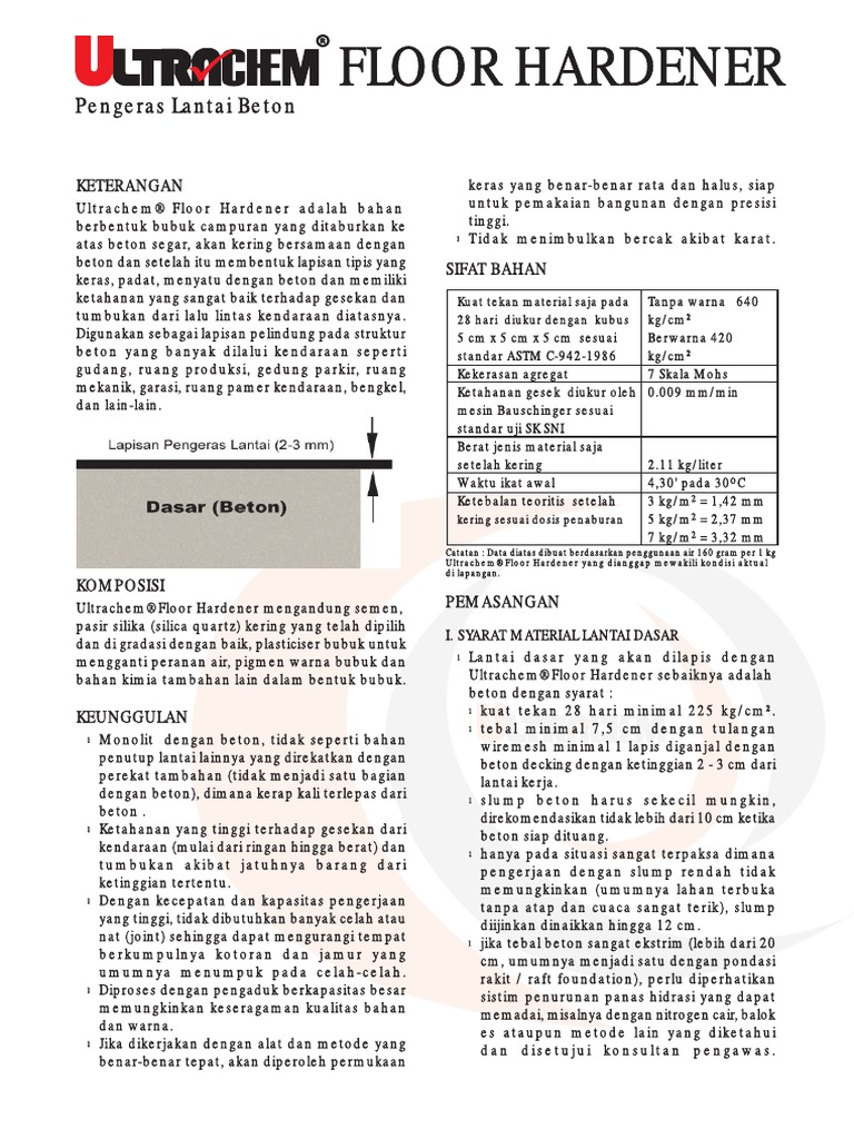 A4336255 Ultrachem Floor Hardener | PDF
