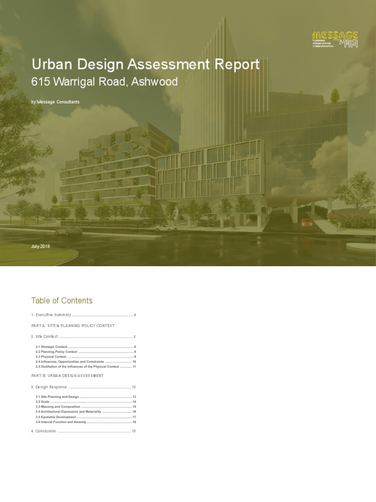 Urban Design Report 615 Warrigal Road Ashwood | PDF