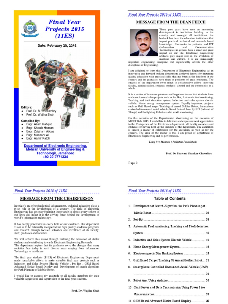 Mehran Uni Projects of Final PDF | PDF