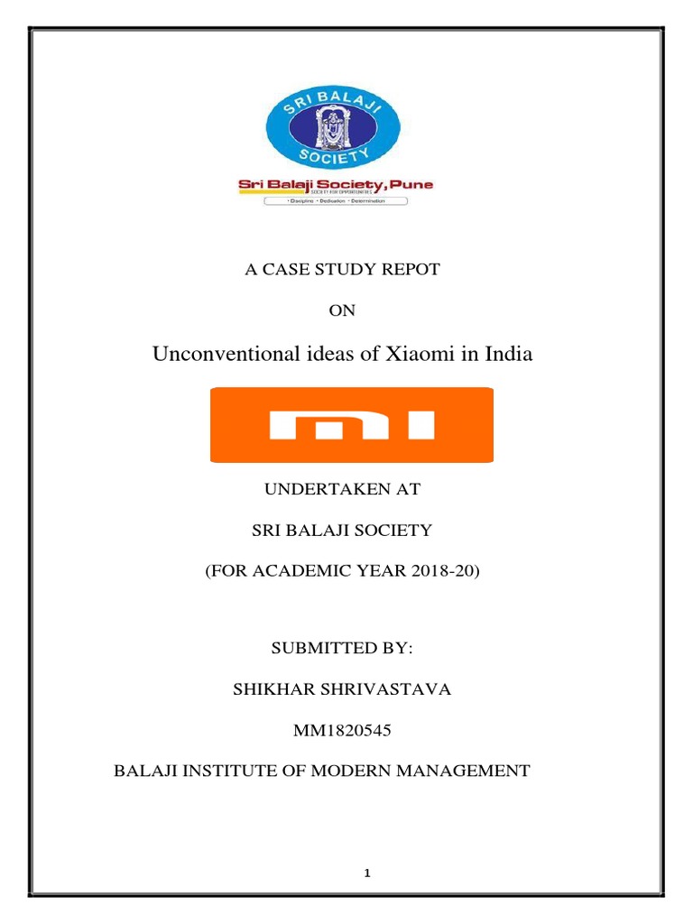 Case Study by Shikhar Shrivastava | PDF