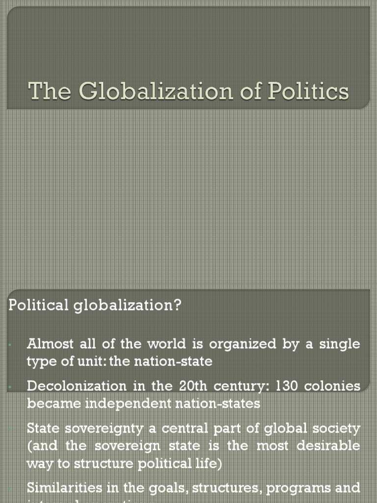 Contempo Chapter 3 Political Dimension of Globalization | PDF ...