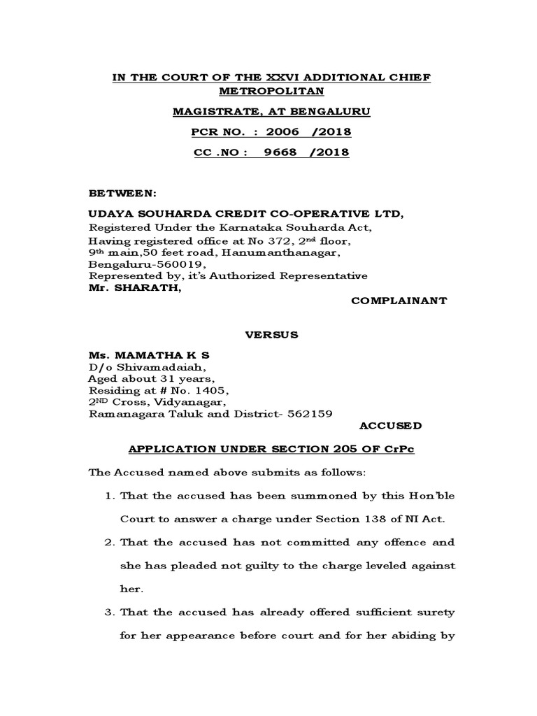 205 Application | PDF