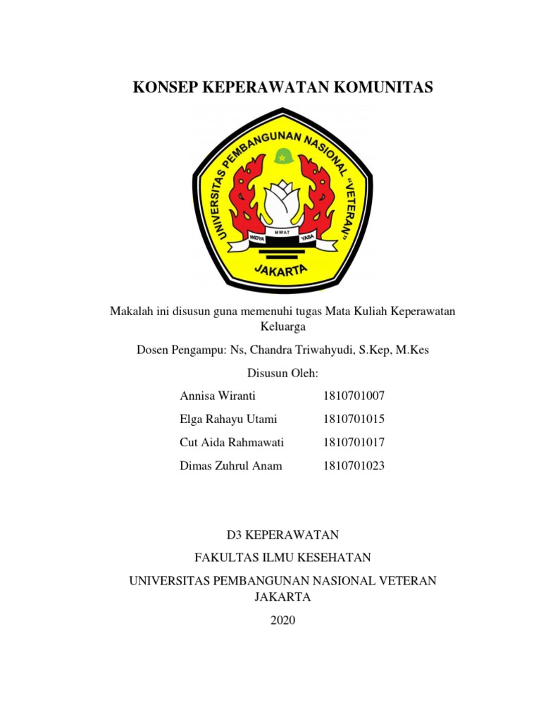 Konsep Keperawatan Komunitas | PDF | Pengembangan Diri | Kesehatan Holistik