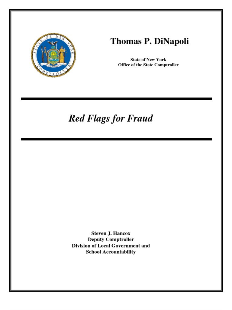Red Flags Fraud | PDF | Fraud | Internal Control