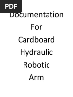 CARDBOARD Robotic Hydraulic Arm - 16 Steps (With Pictures) - Instructables | PDF