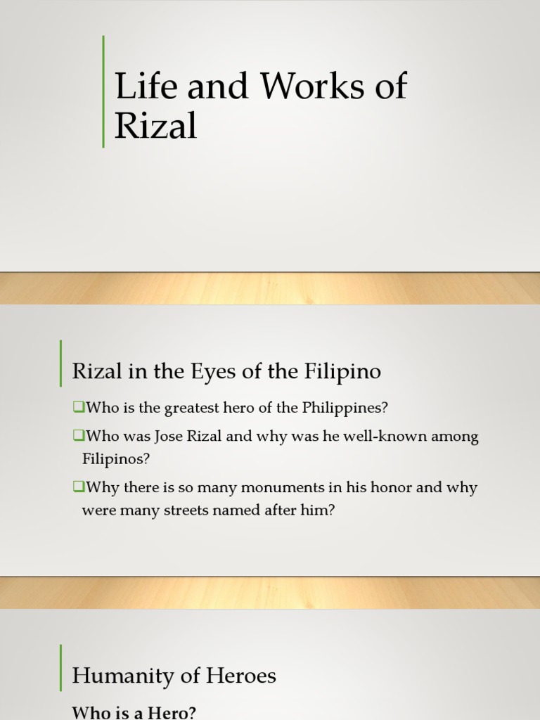 01 Life and Works of Rizal | PDF