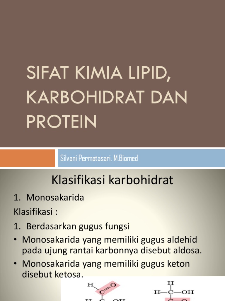 Sifat Kimia Lipid, Karbon, Dan Protein | PDF