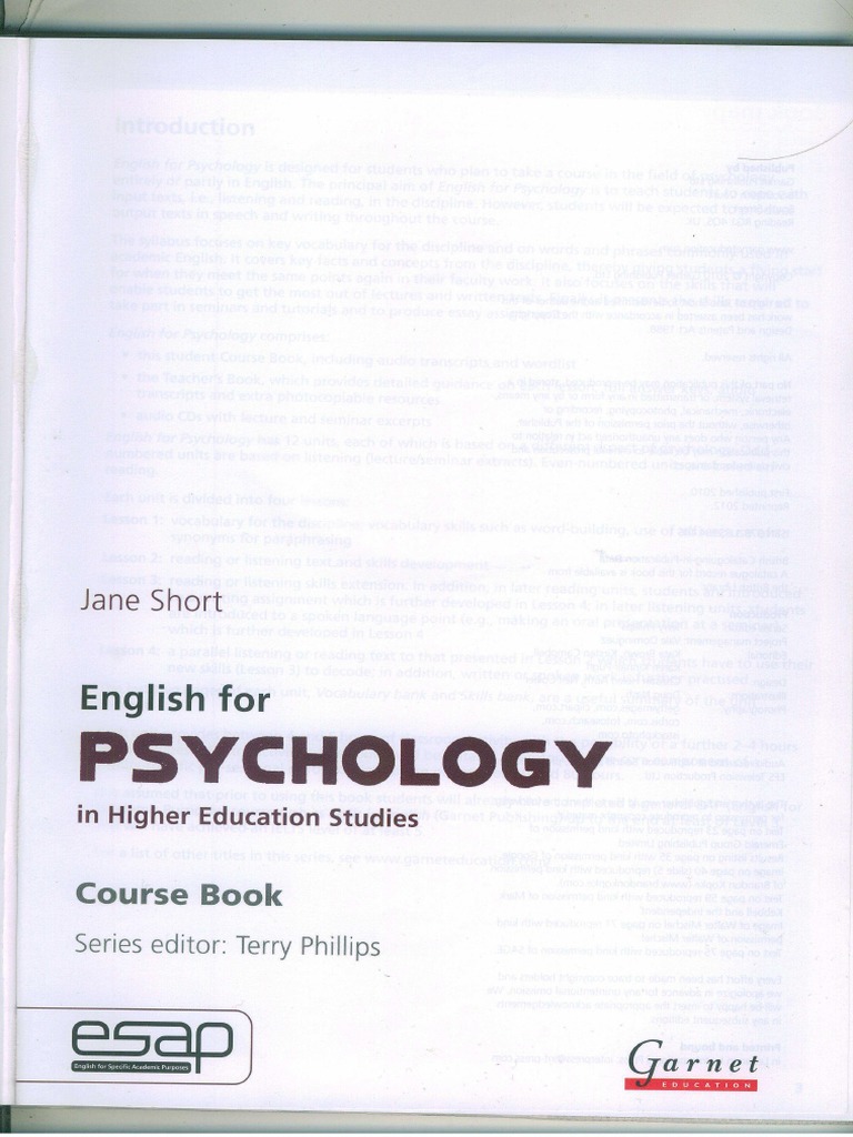 English For Psychology | PDF