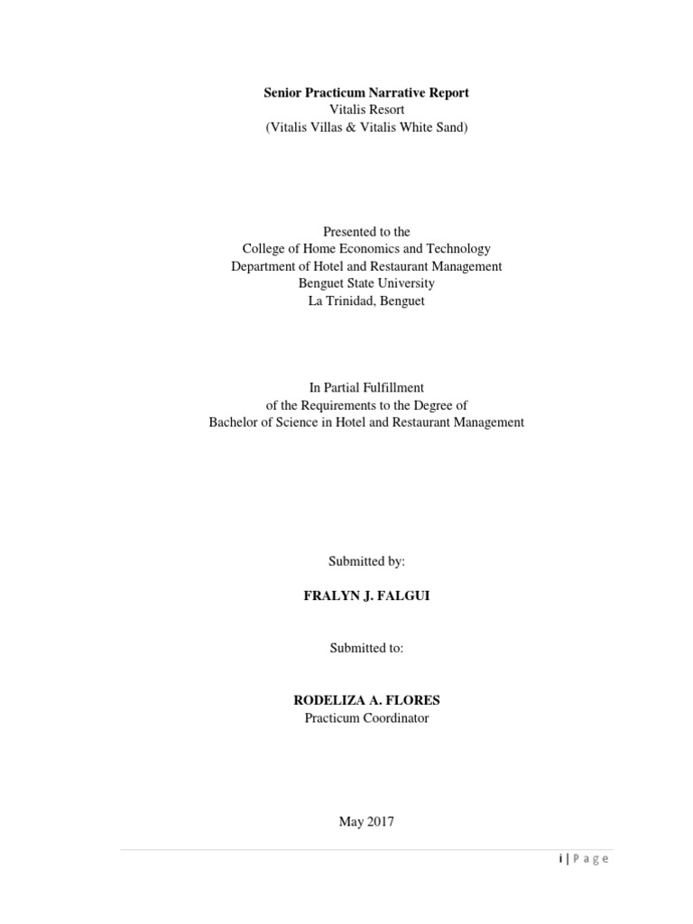 Narrative Report 1 PDF | PDF